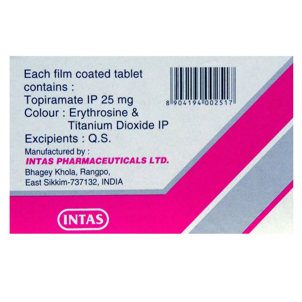 Topaz-25 Tablet 15's Price, Uses, Side Effects, Composition - Apollo ...