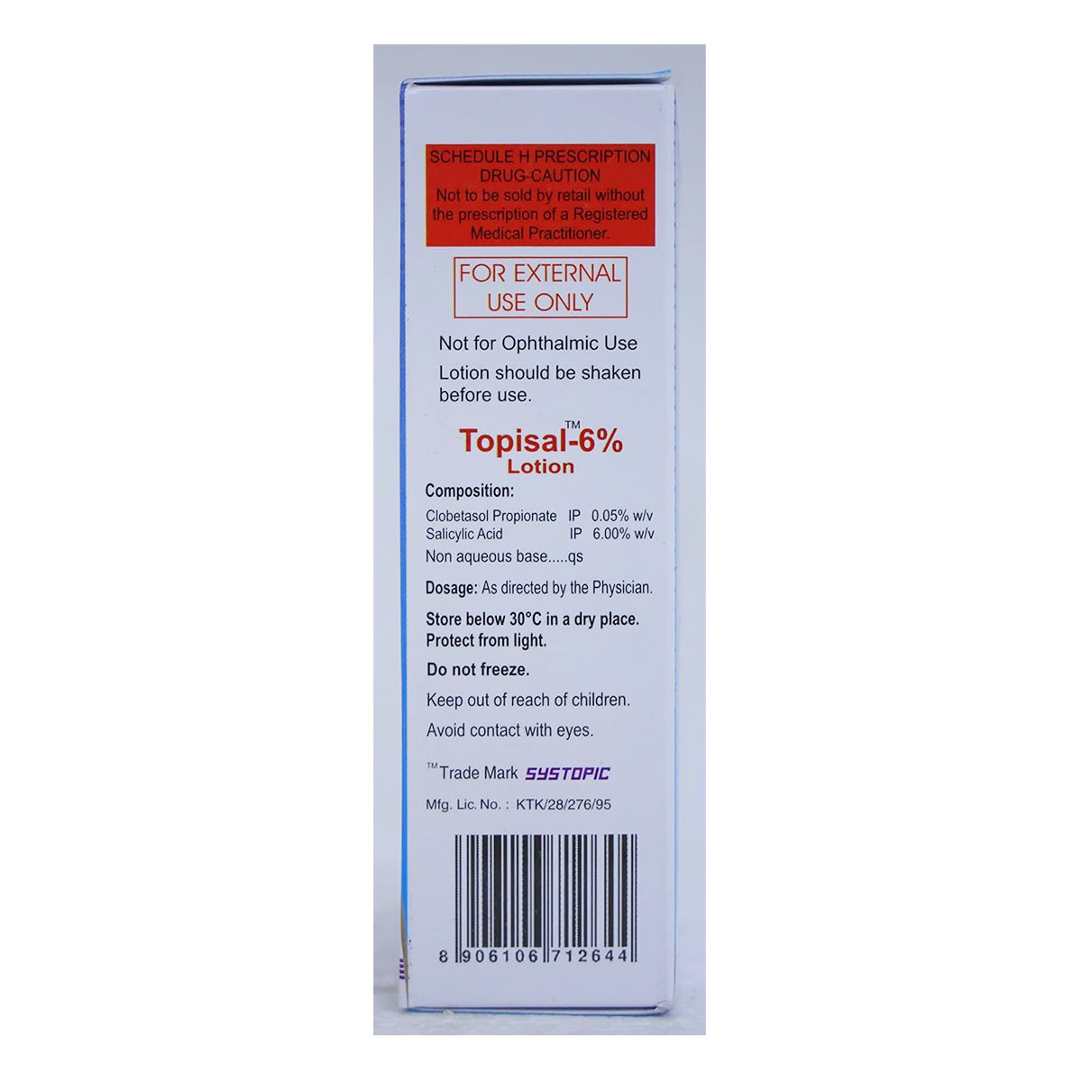 Topisal-6% Lotion 50 ml | Uses, Side Effects, Price | Apollo Pharmacy