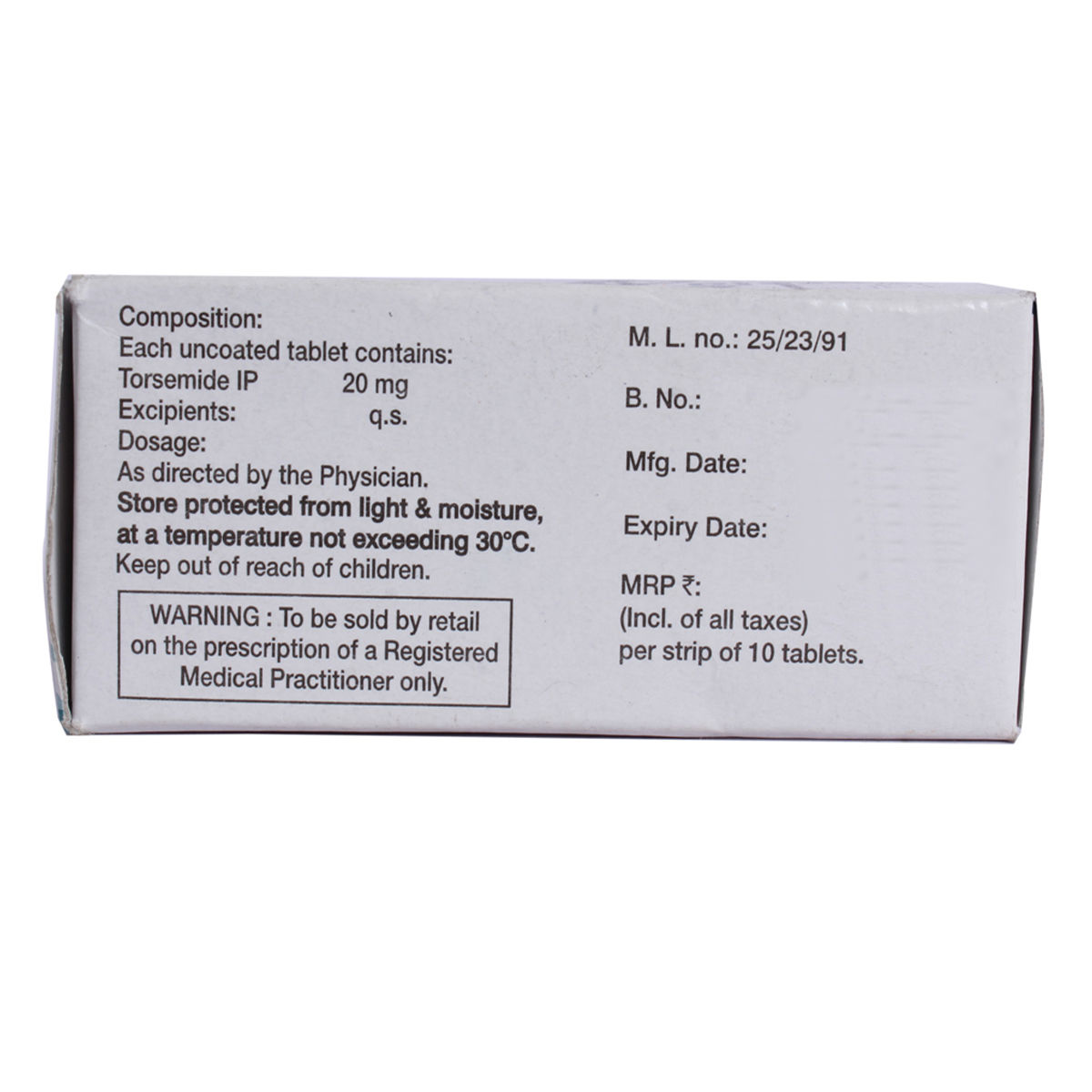 Torsid 20mg Tablet 10's Price, Uses, Side Effects, Composition - Apollo ...