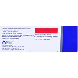 Torleva XR 500 Tablet | Uses, Side Effects, Price | Apollo Pharmacy