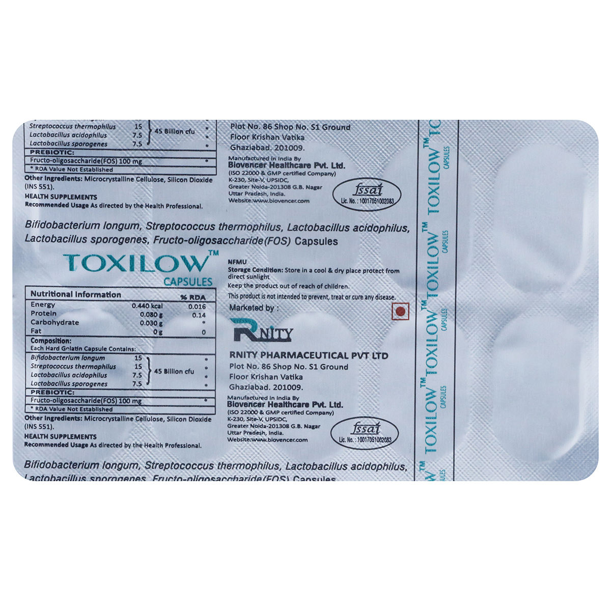 Buy Toxilow Capsule | 19 Minutes Delivery | Apollo Pharmacy