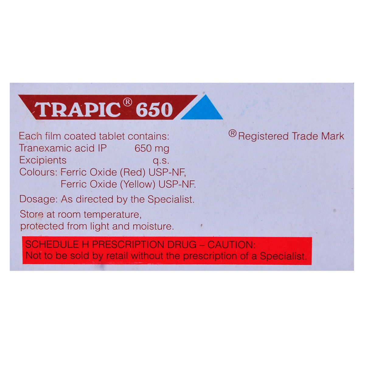 Trapic 650 Tablet 10's Price, Uses, Side Effects, Composition - Apollo ...