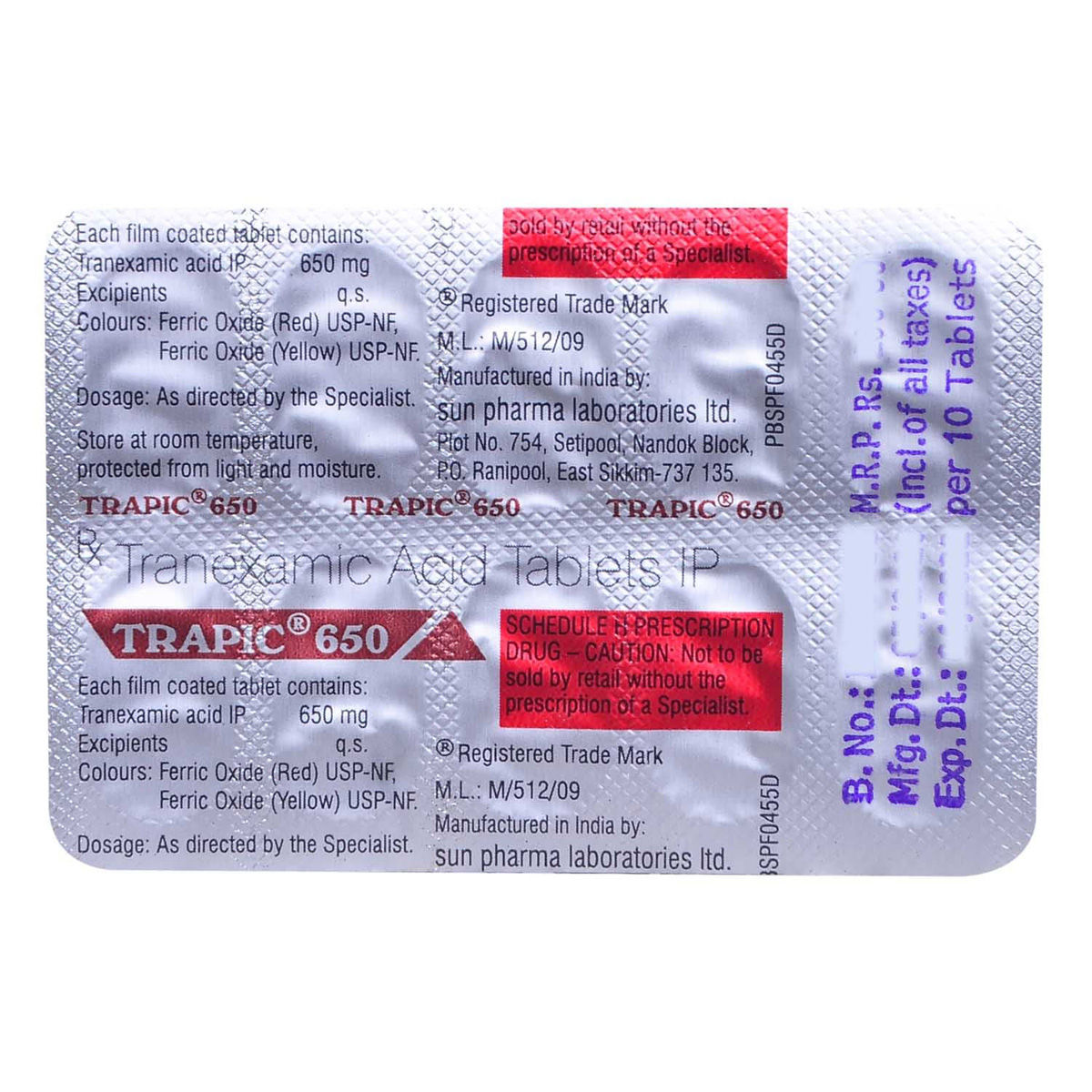 Trapic 650 Tablet 10's Price, Uses, Side Effects, Composition - Apollo ...