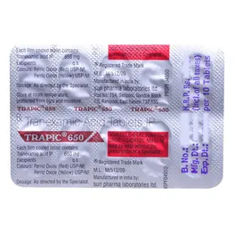 Trapic 650 Tablet | Uses, Side Effects, Price | Apollo Pharmacy