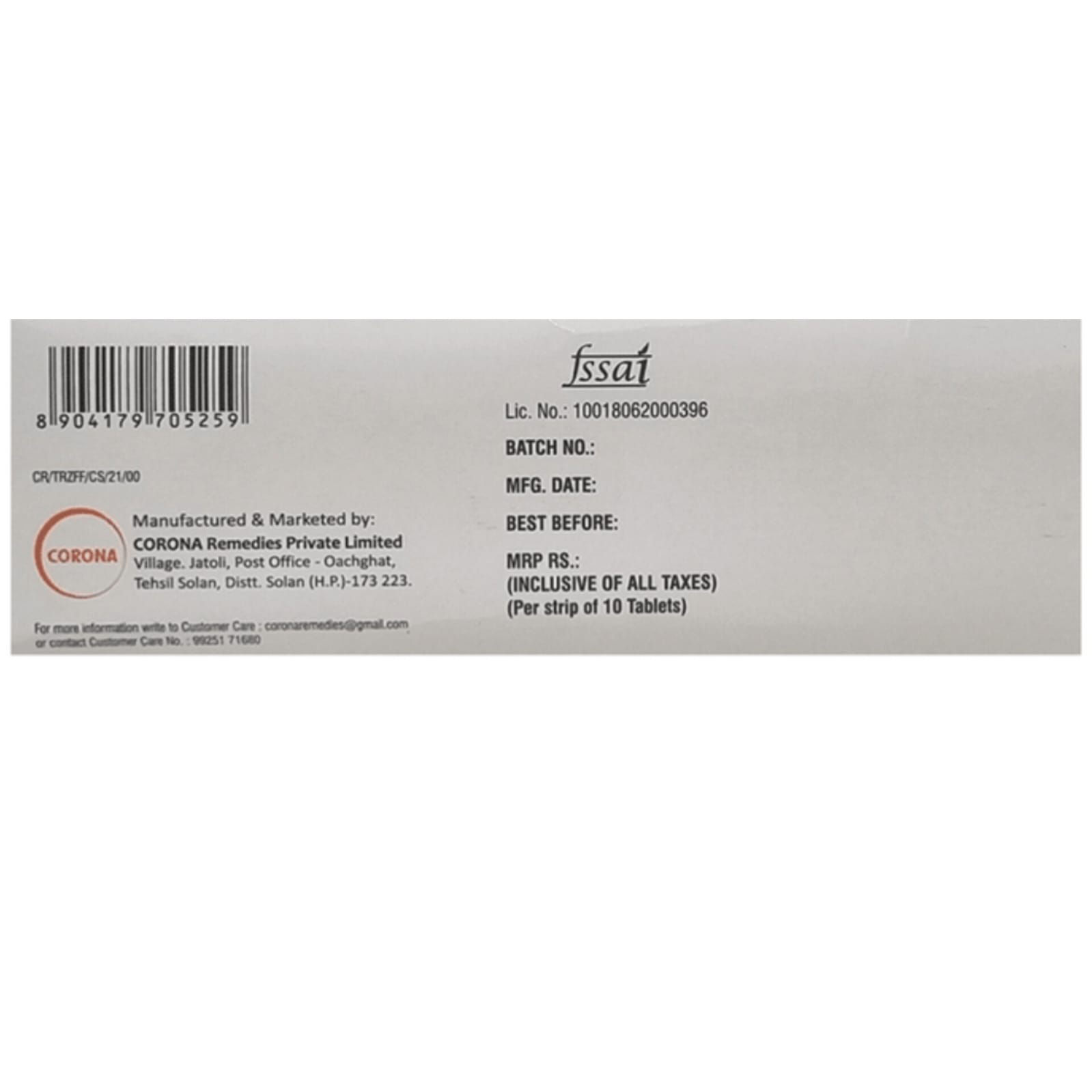 Trazer F Forte Tablet | Uses, Side Effects, Price | Apollo Pharmacy