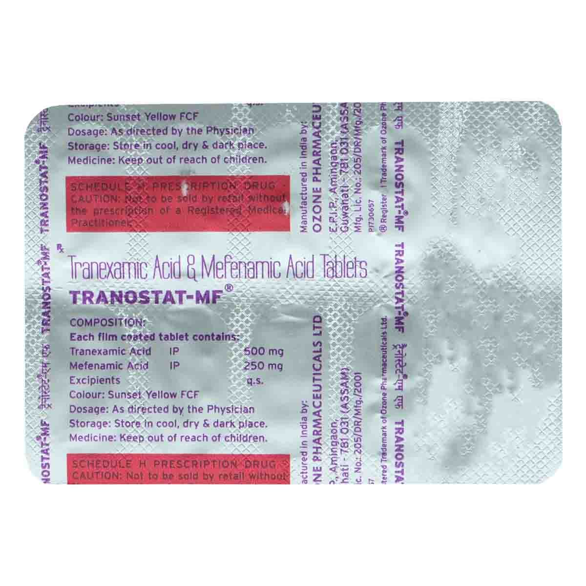Tranostat MF Tablet 10's Price, Uses, Side Effects, Composition ...