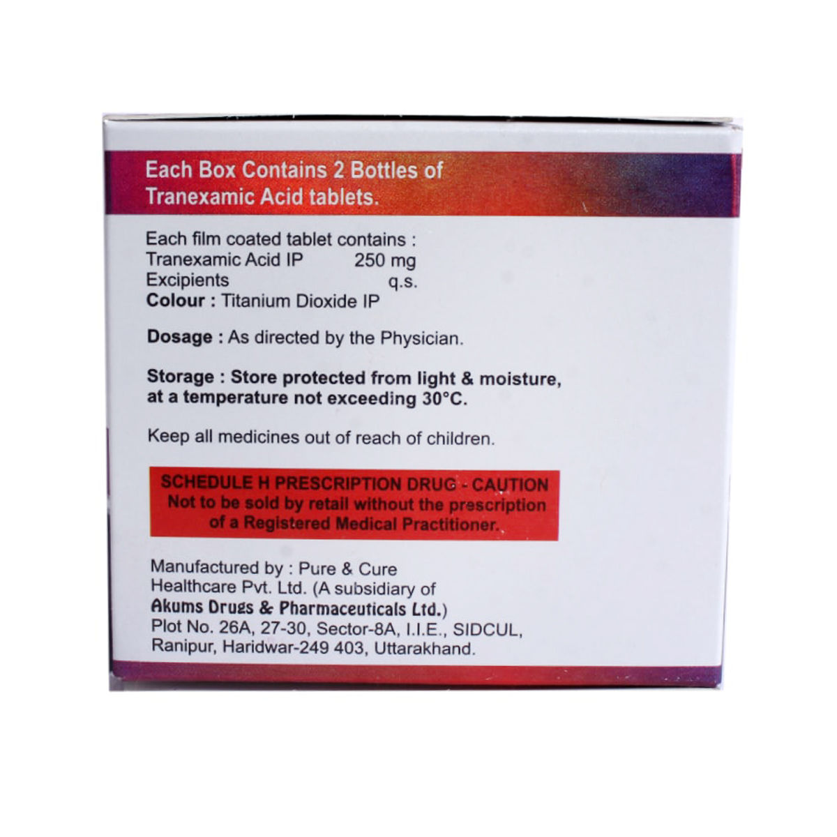 Tranesma 250 Tablet 30's Price, Uses, Side Effects, Composition ...