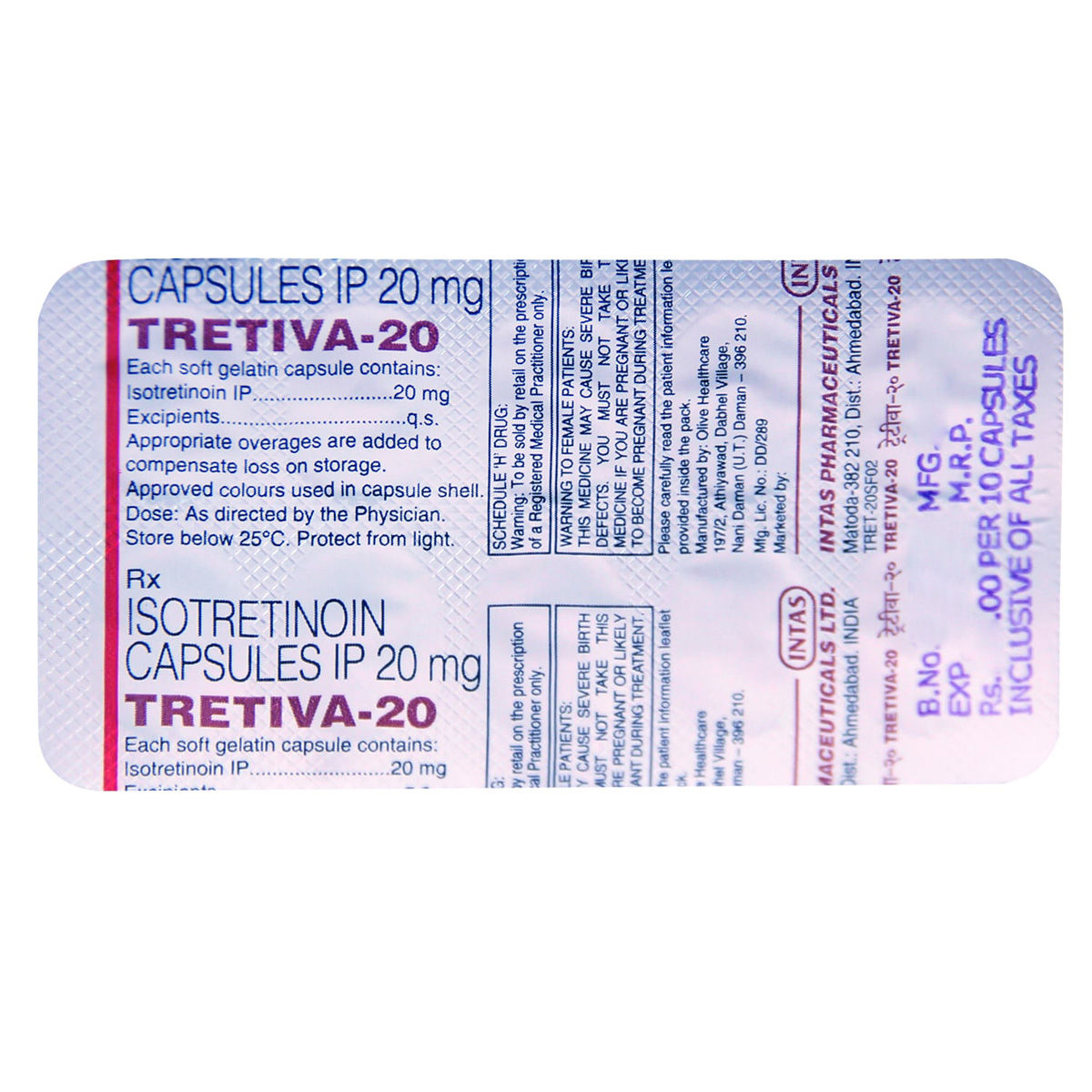 Tretiva-20 Capsule | Uses, Side Effects, Price | Apollo Pharmacy