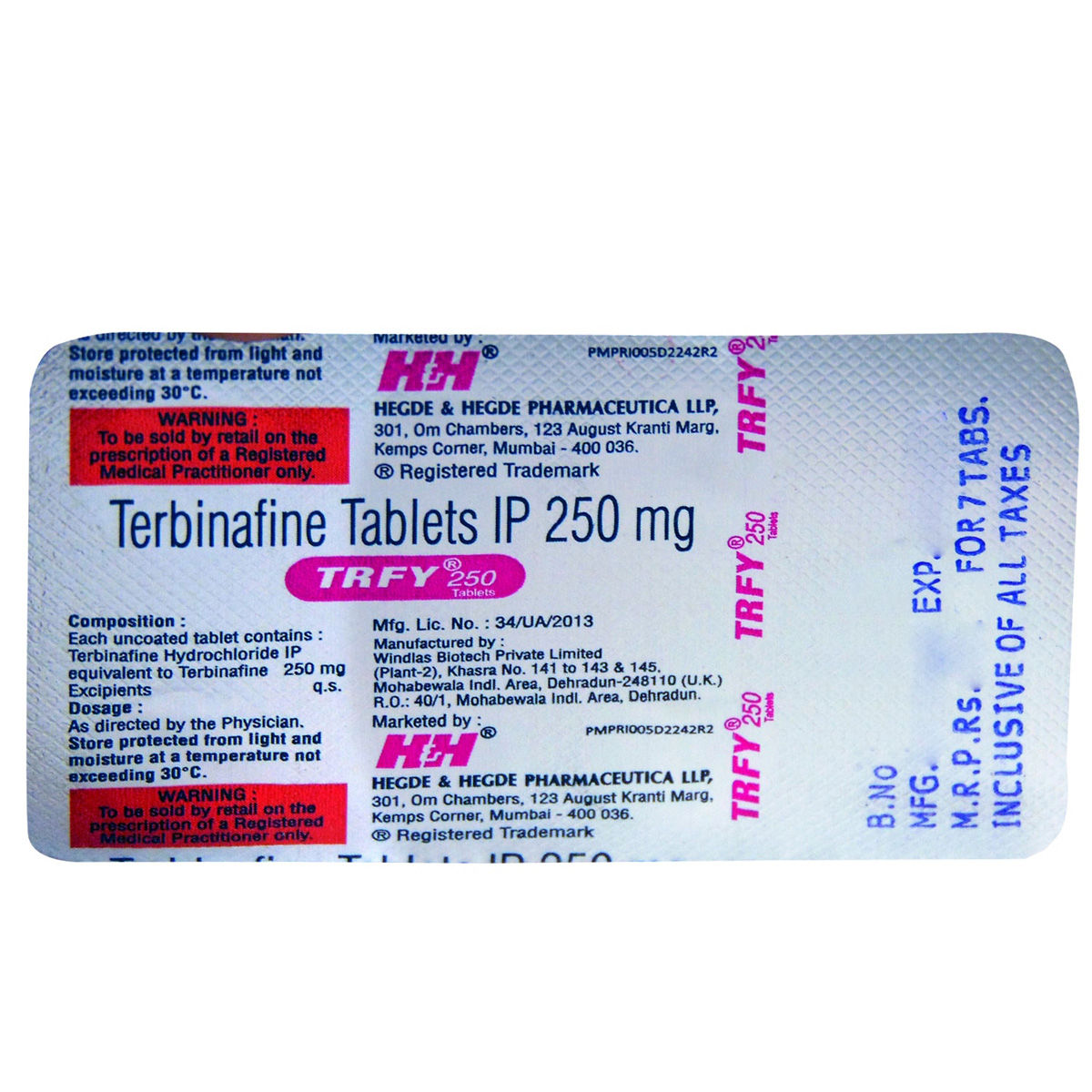 Trfy 250 Tablet 7's Price, Uses, Side Effects, Composition - Apollo ...