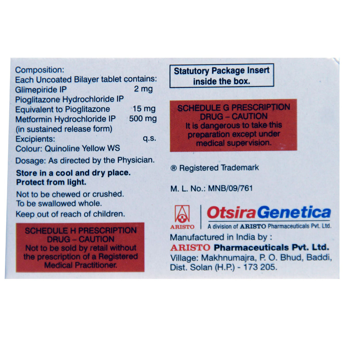 Triglimiprex 2 Tablet 10's Price, Uses, Side Effects, Composition ...