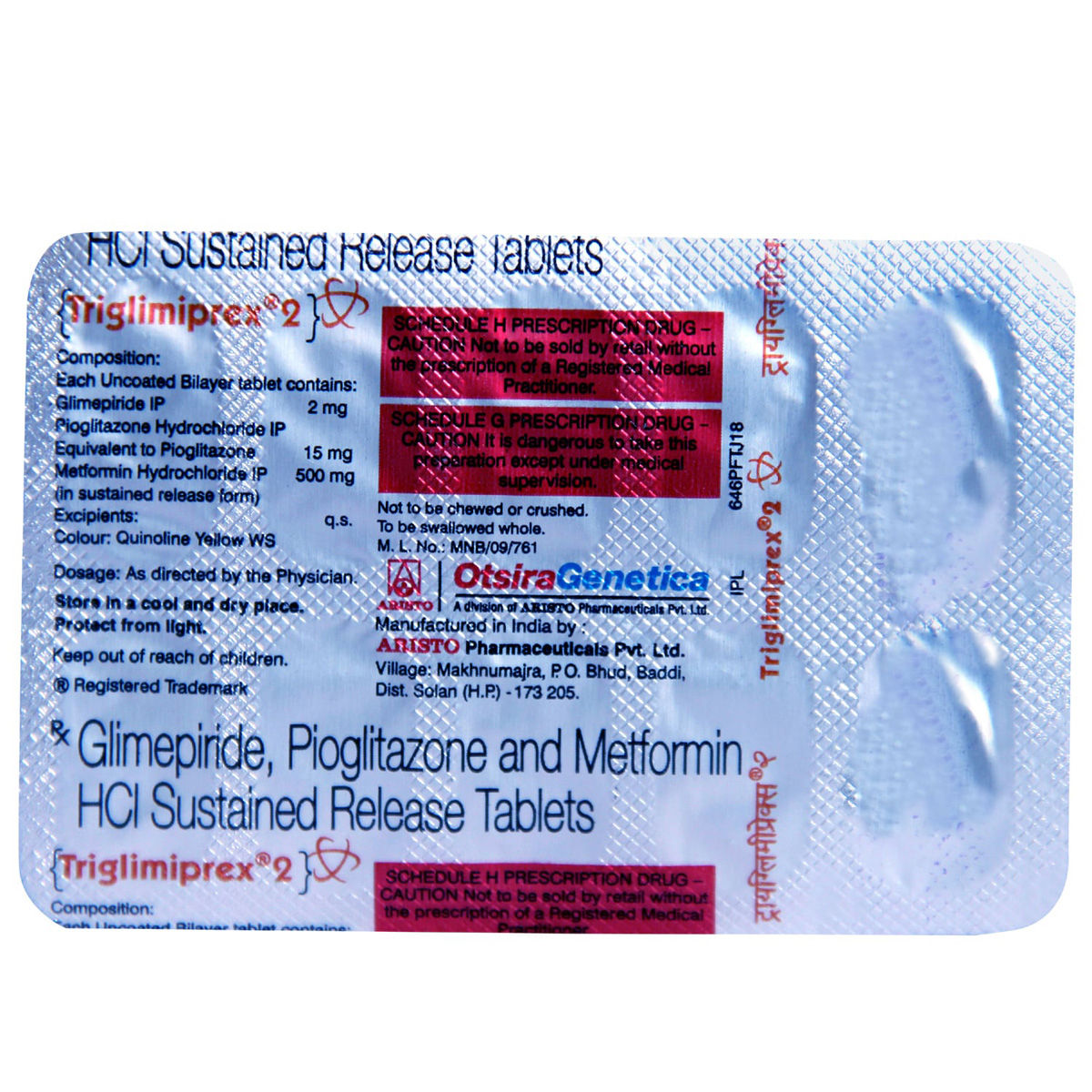 Triglimiprex 2 Tablet 10's Price, Uses, Side Effects, Composition ...