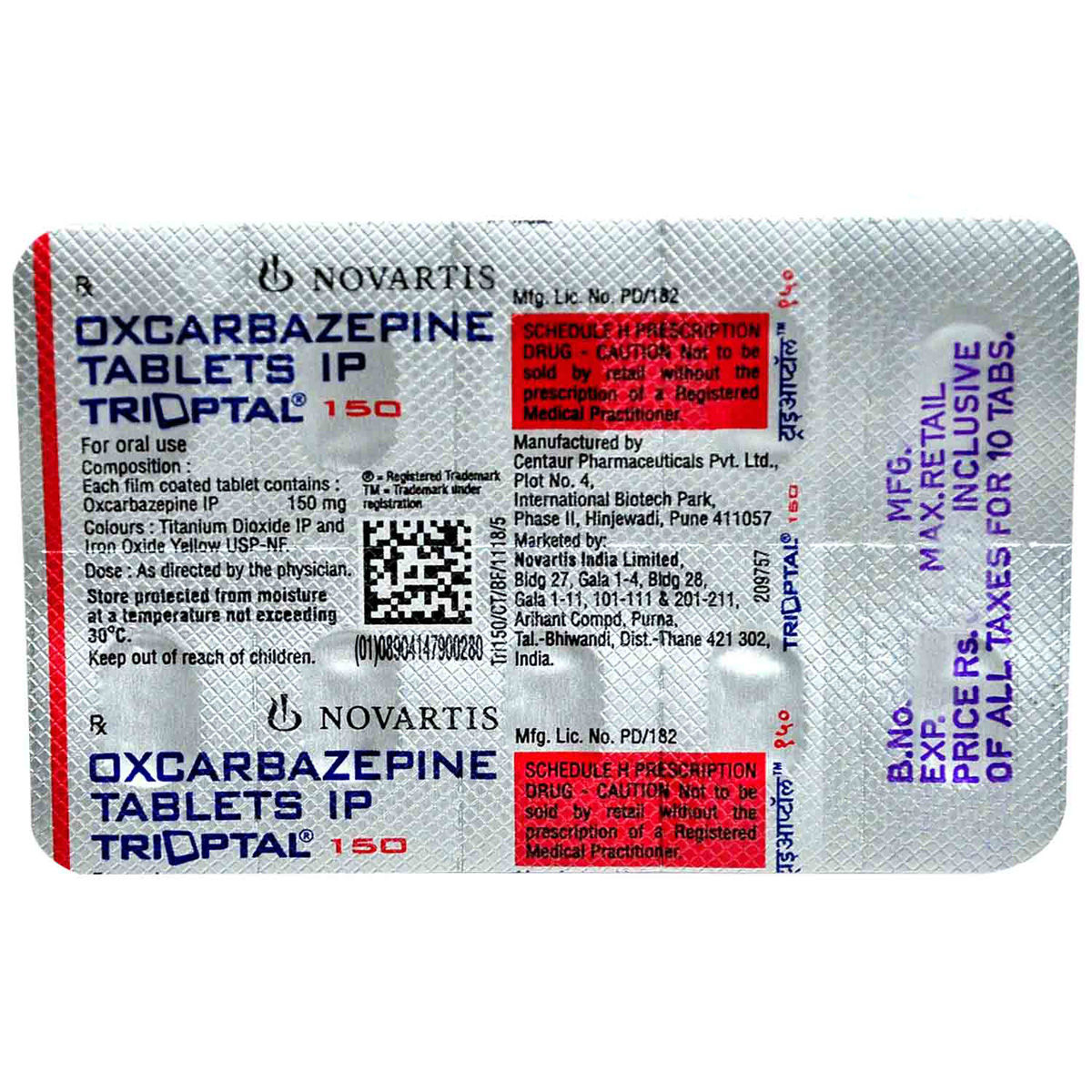 Trioptal 150 Tablet | Uses, Side Effects, Price | Apollo Pharmacy