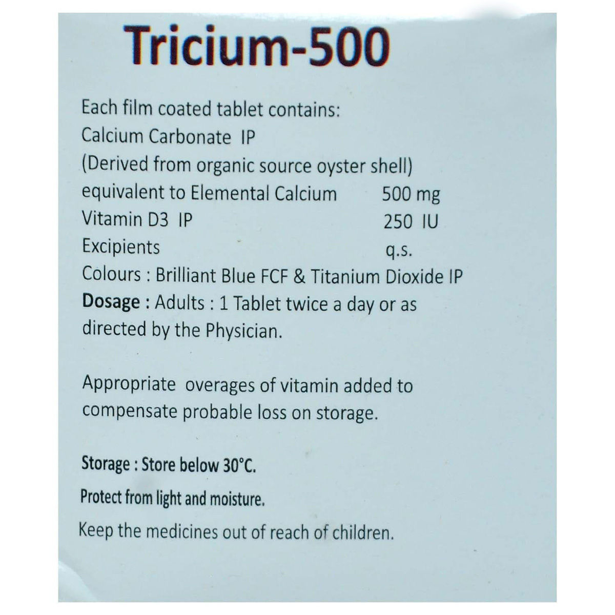 Tricium 500 Tablet 15's Price, Uses, Side Effects, Composition - Apollo ...