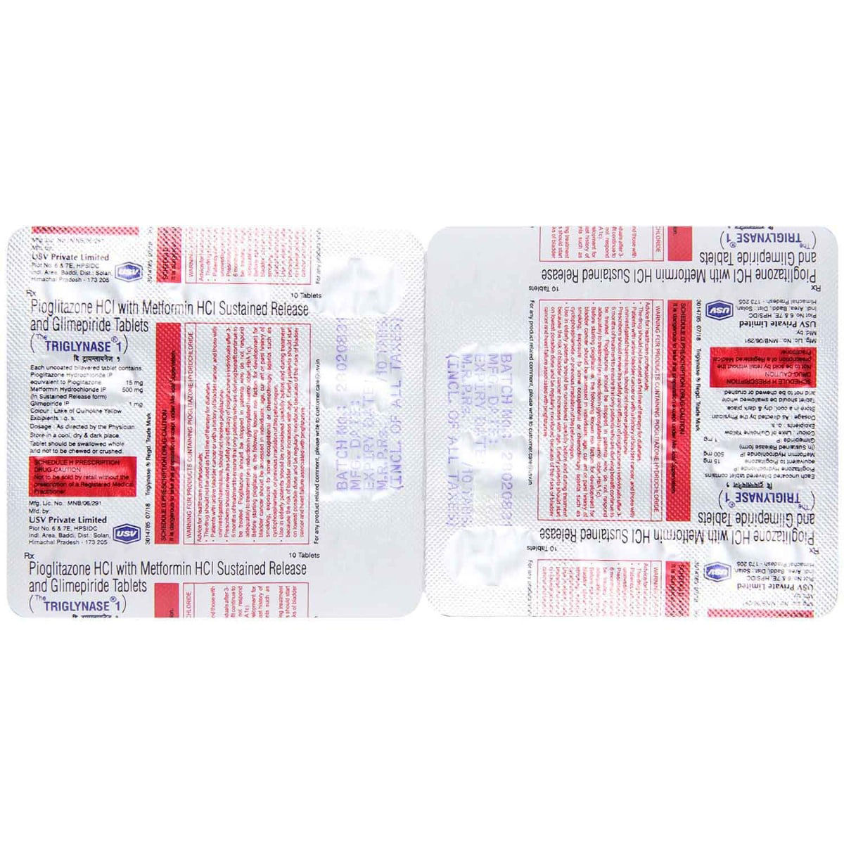 Tri Glynase 1 Tablet | Uses, Side Effects, Price | Apollo Pharmacy