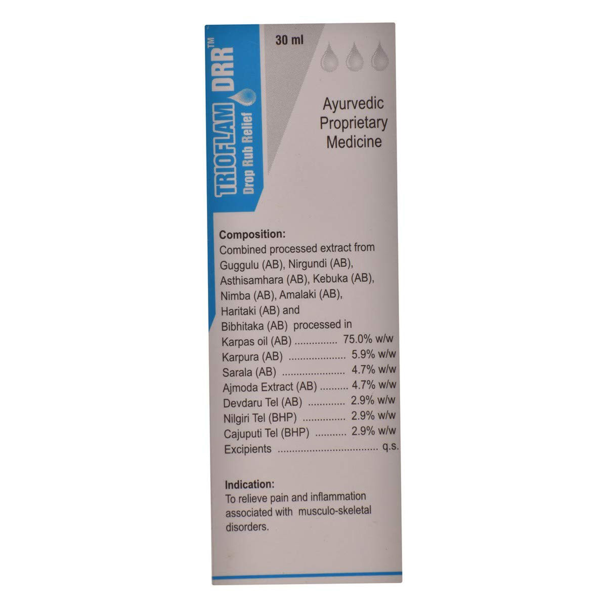 Trioflam Drr Drop Rub Relief, 30 ml Price, Uses, Side Effects ...