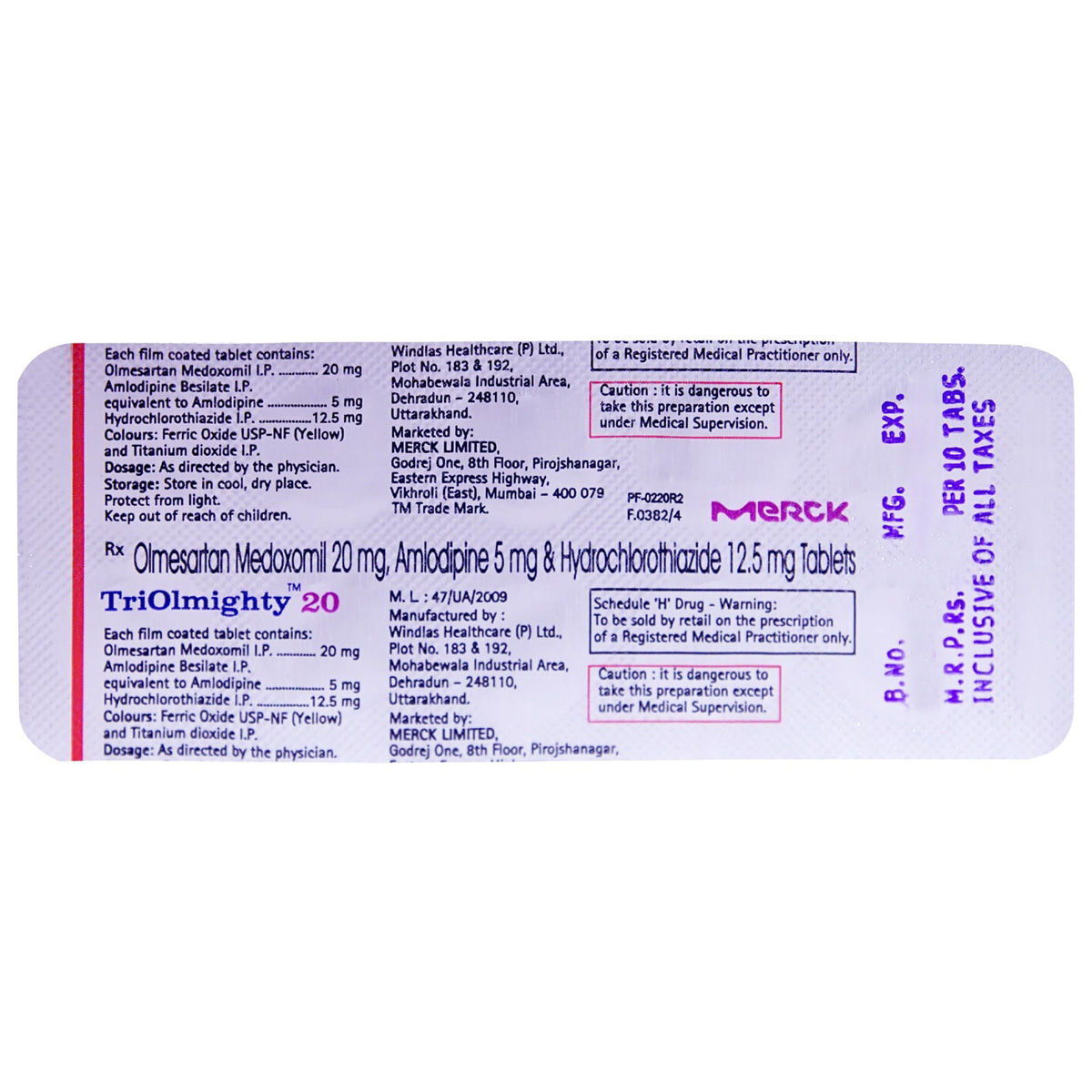 Triolmighty 20 Tablet 10's Price, Uses, Side Effects, Composition ...