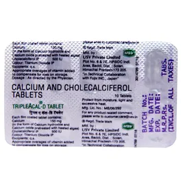Triple A Cal-D Tablet | Uses, Side Effects, Price | Apollo Pharmacy