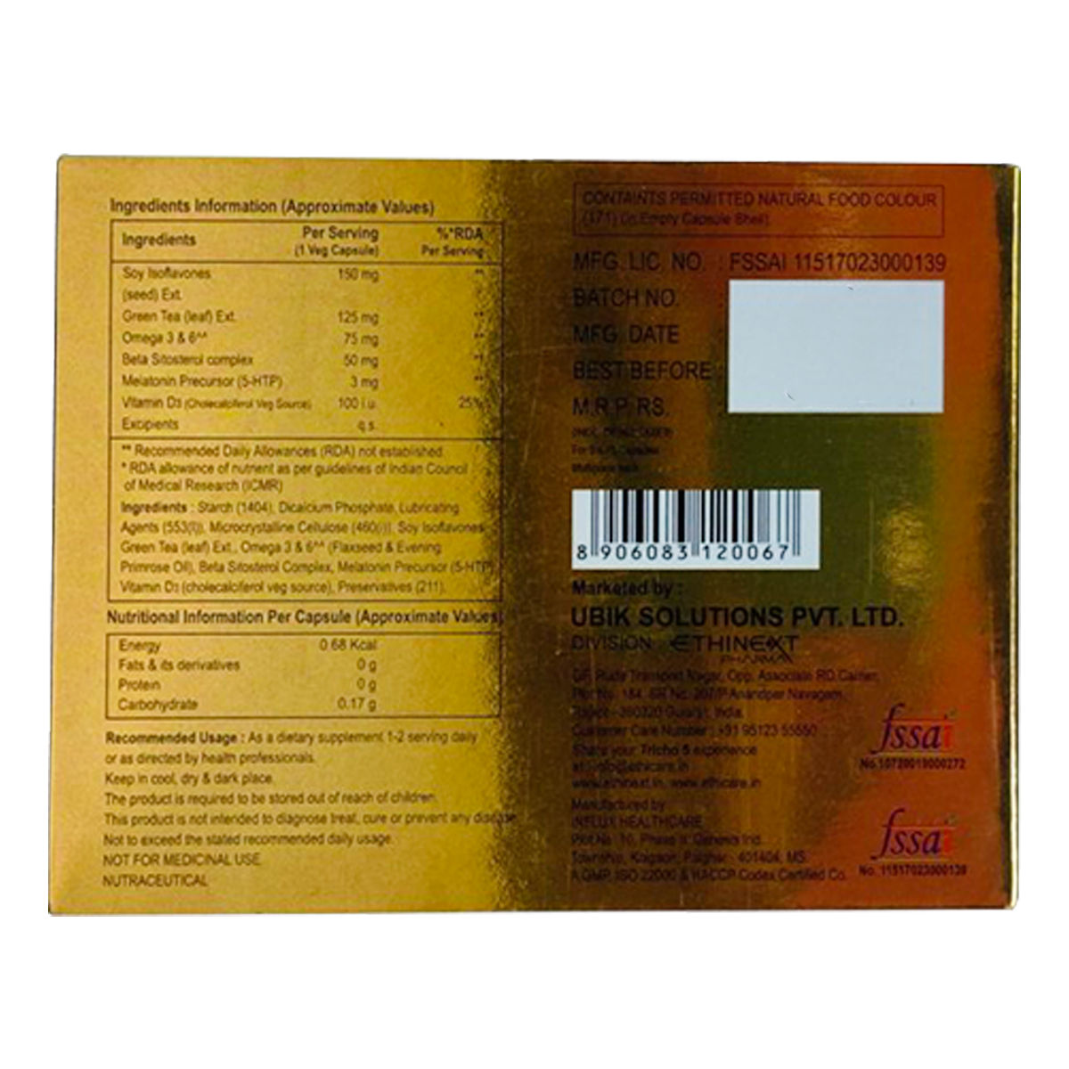 Tricho 5 Capsule | Uses, Side Effects, Price | Apollo Pharmacy