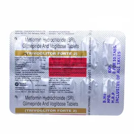Trivoglitor Forte 2 Tablet | Uses, Side Effects, Price | Apollo Pharmacy