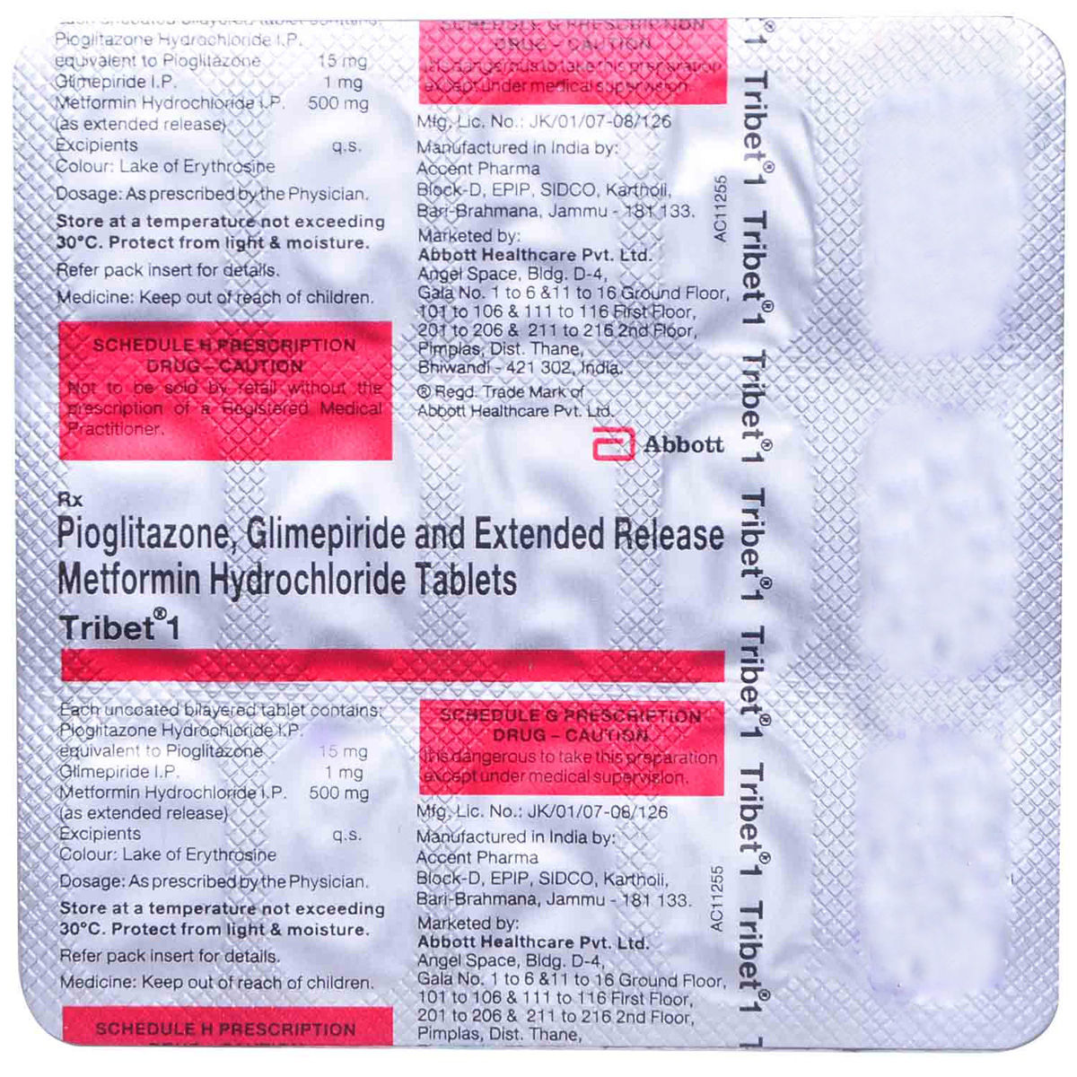 Tribet 1 Tablet 15's Price, Uses, Side Effects, Composition - Apollo ...