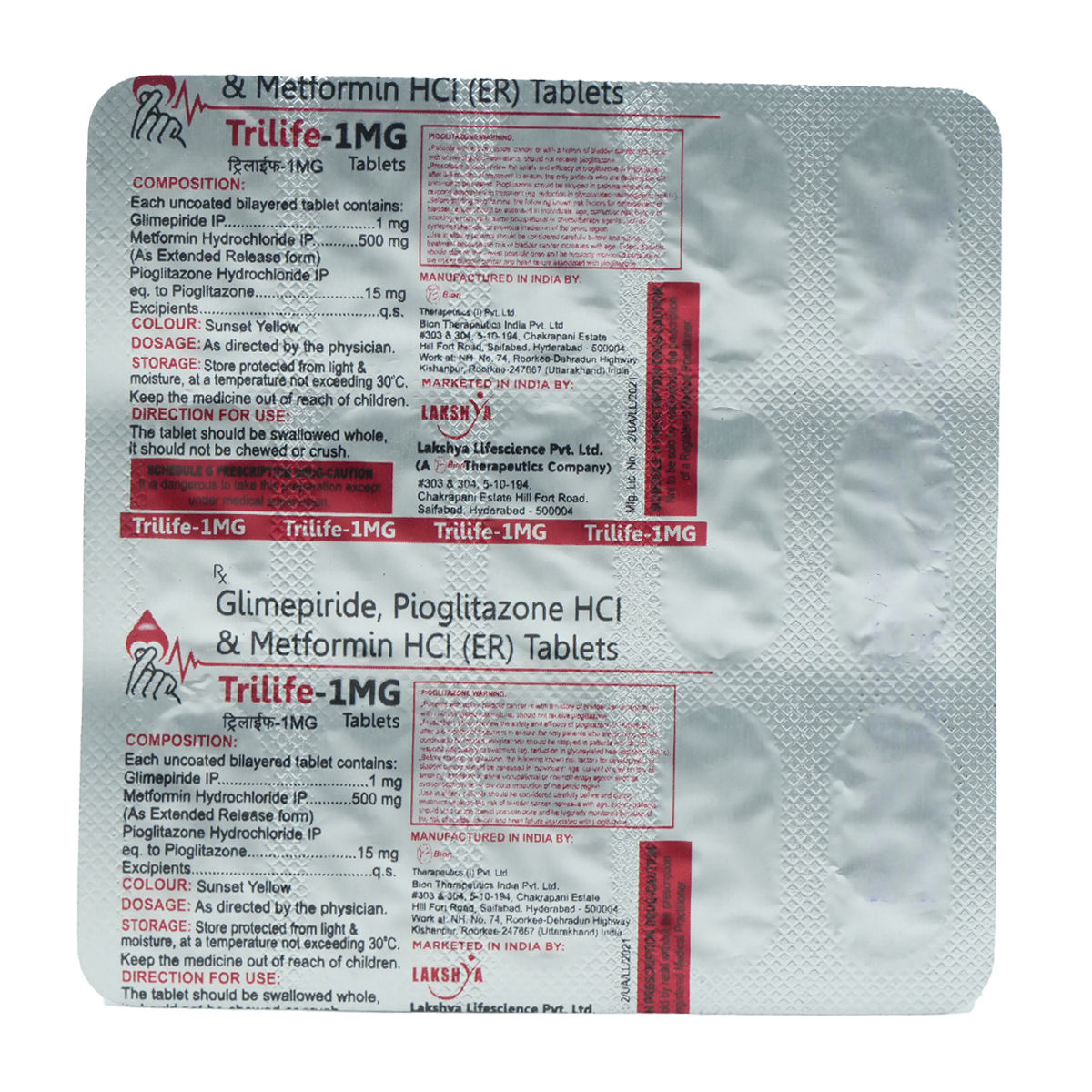 Trilife-1 Tablet 15's Price, Uses, Side Effects, Composition - Apollo ...