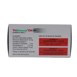Triolmesar CH 40 Tablet | Uses, Side Effects, Price | Apollo Pharmacy