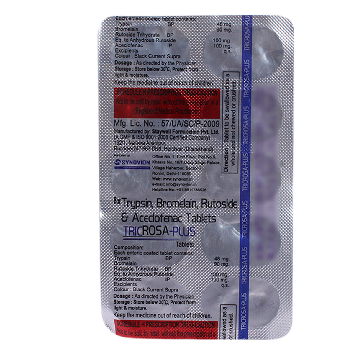Tricrosa-Plus Tablet | Uses, Side Effects, Price | Apollo Pharmacy