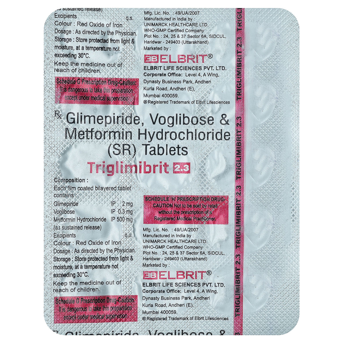 Triglimibrit 2.3 Tablet | Uses, Side Effects, Price | Apollo Pharmacy