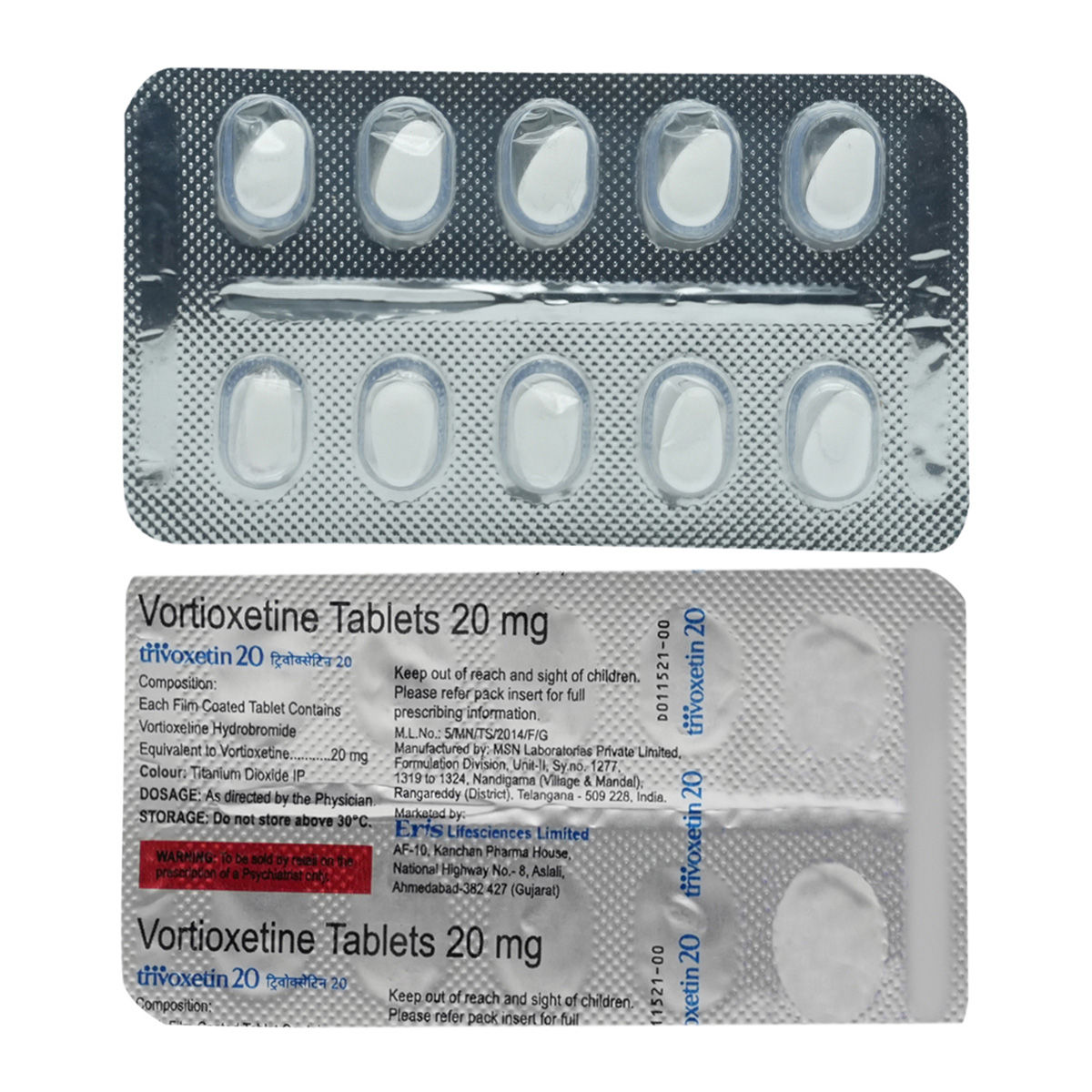 Trivoxetin 20 Tab 10'S Price, Uses, Side Effects, Composition - Apollo ...