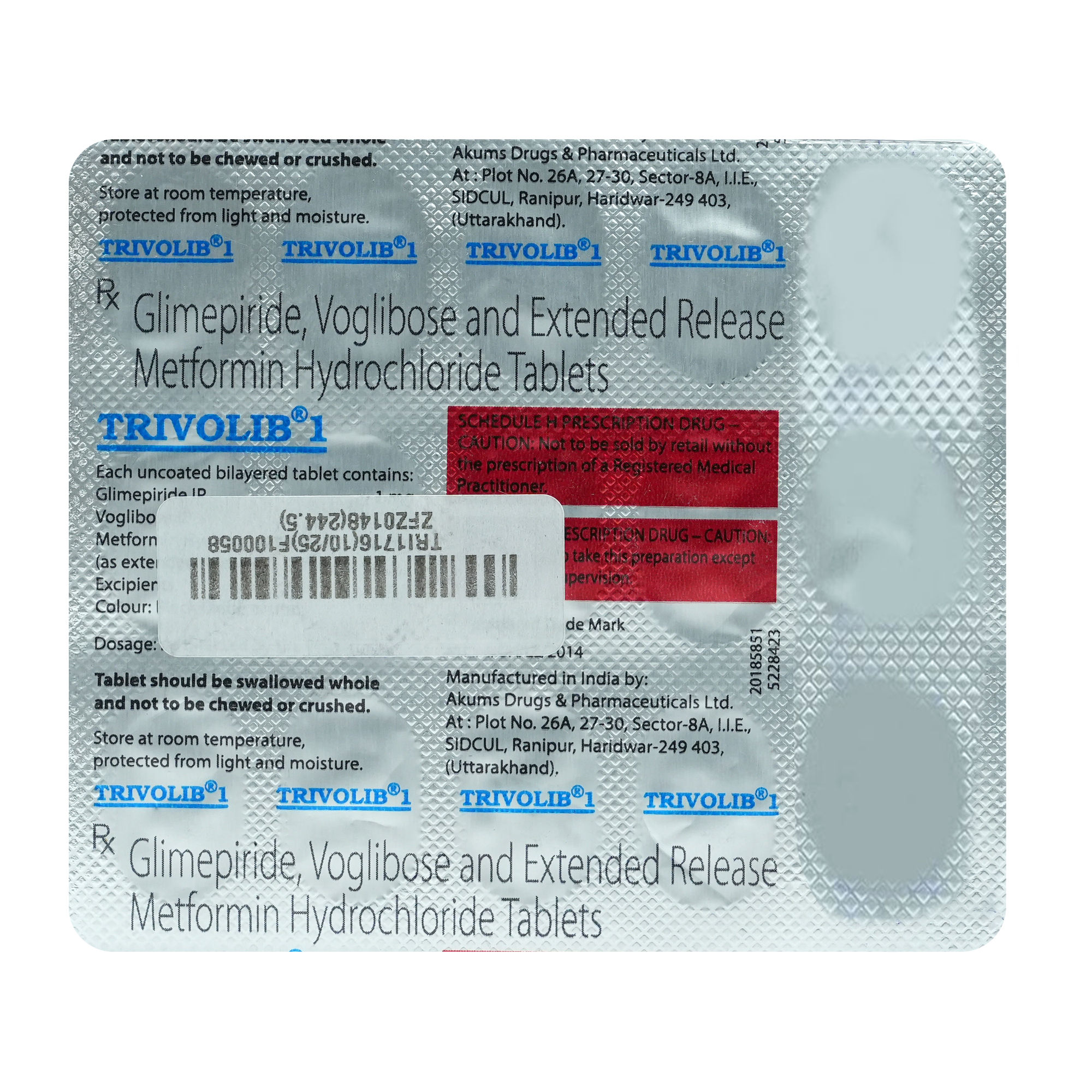 Trivolib 1 mg Tablet 15's Price, Uses, Side Effects, Composition ...