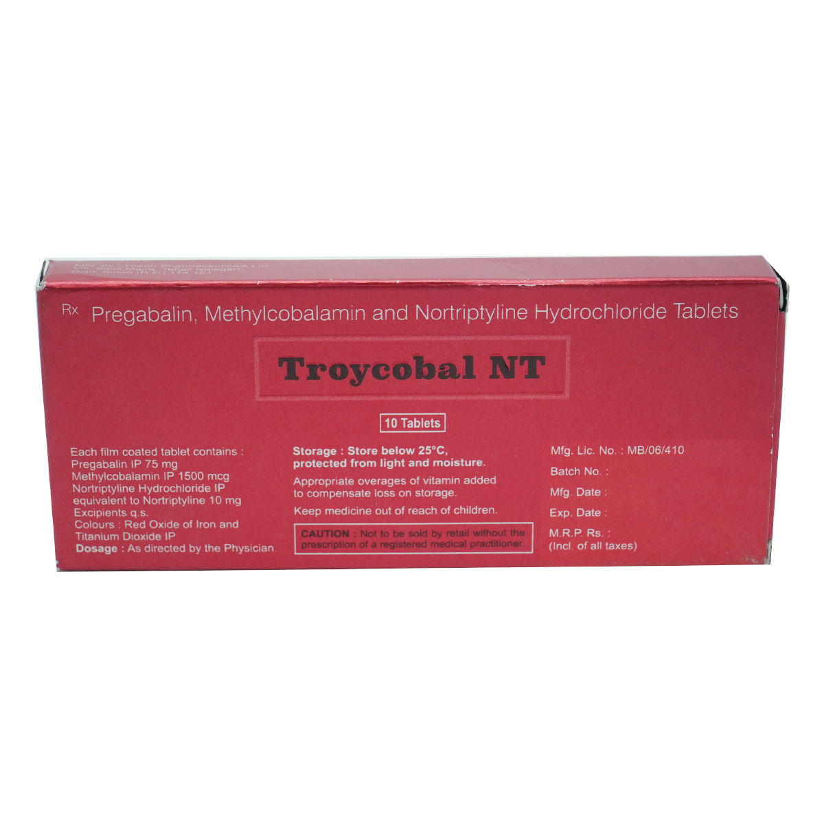 Troycobal NT Tablet | Uses, Side Effects, Price | Apollo Pharmacy
