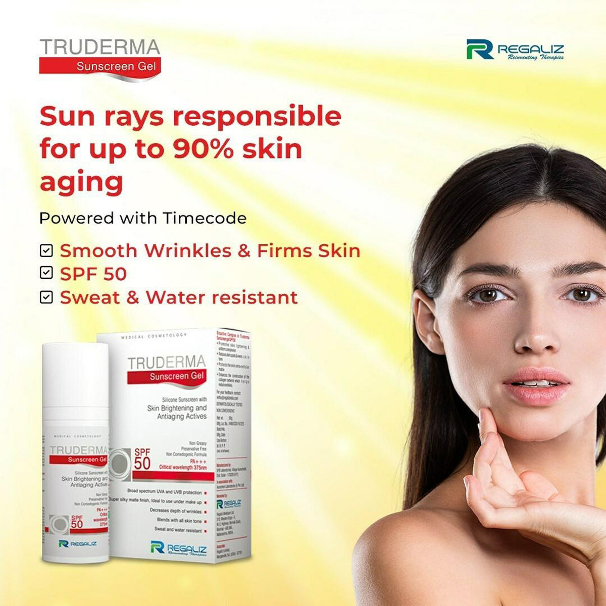 Truderma Spf 50 Sunscreen Gel 50 gm Price, Uses, Side Effects ...