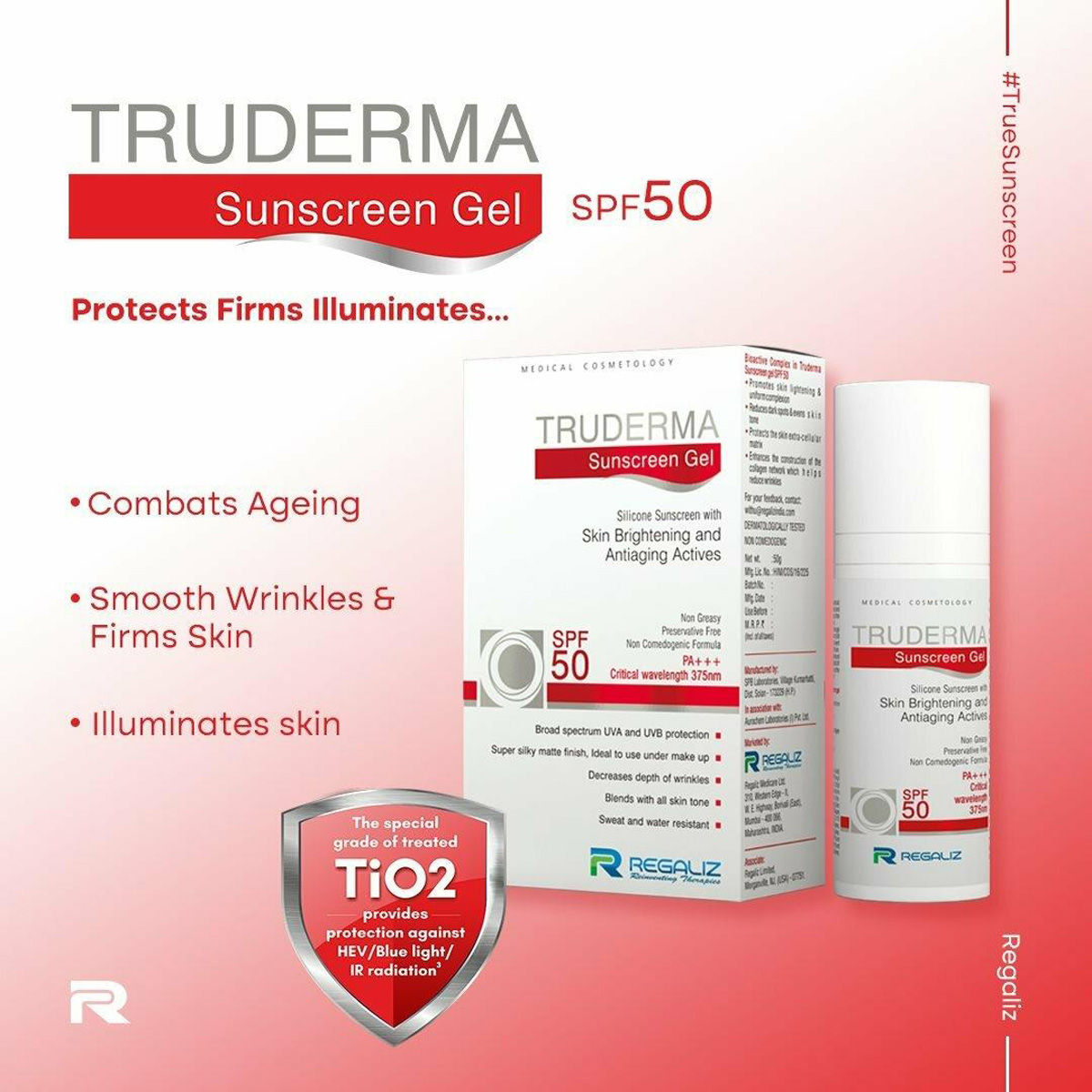 Truderma Spf 50 Sunscreen Gel 50 gm Price, Uses, Side Effects ...