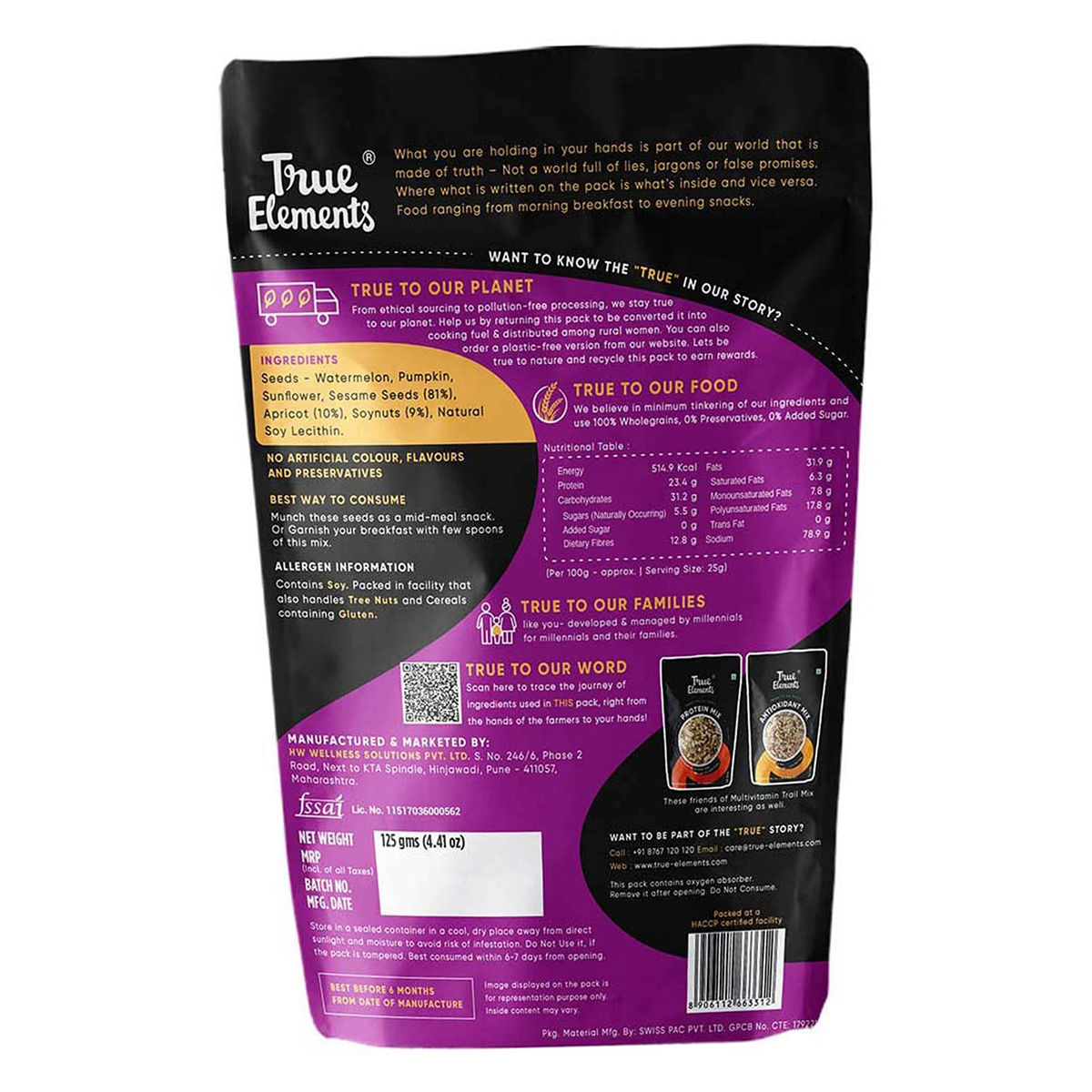 True Elements Multivitamin Trail Mix, 125 gm Price, Uses, Side Effects ...