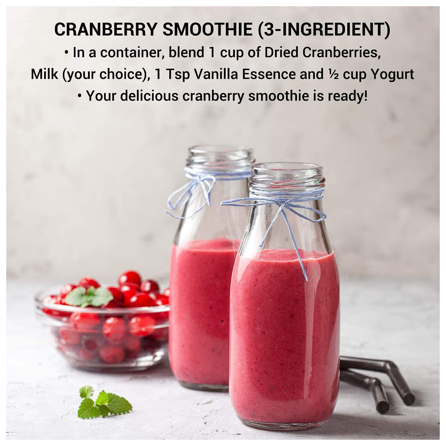 True Elements Dried Whole Cranberries, 125 gm Price, Uses, Side Effects ...