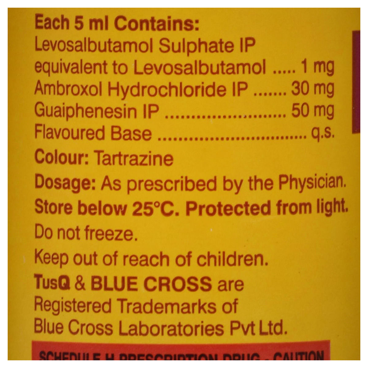 Tusq-LS Syrup | Uses, Side Effects, Price | Apollo Pharmacy
