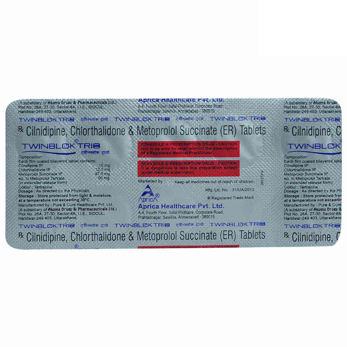 Twinblok Trio Tablet 10's Price, Uses, Side Effects, Composition ...