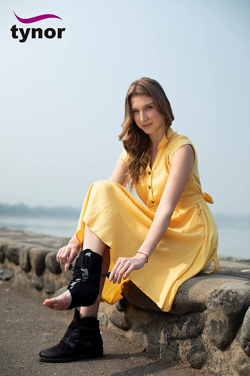 Tynor Ankle Brace Single Large, 1 Count Price, Uses, Side Effects ...