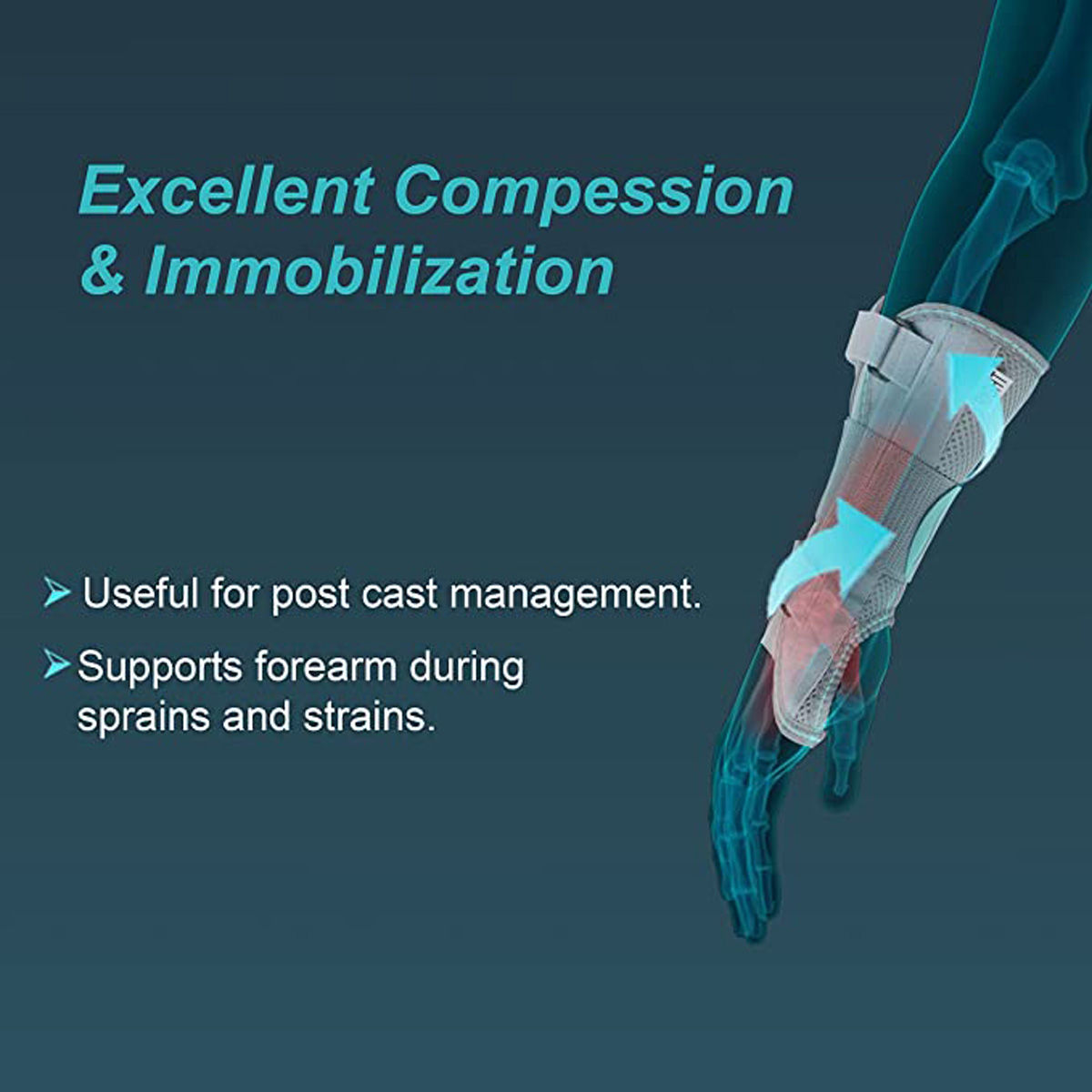 Buy Tynor Wrist & Forearm Splint Right Hand XL, 1 Count | 19 Minutes ...