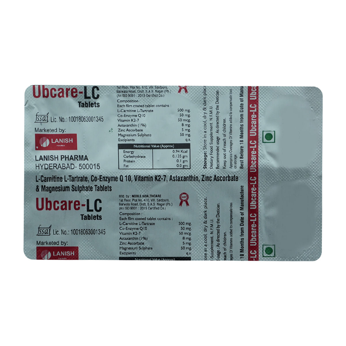 Ubcare LC Tablet 10's Price, Uses, Side Effects, Composition - Apollo ...