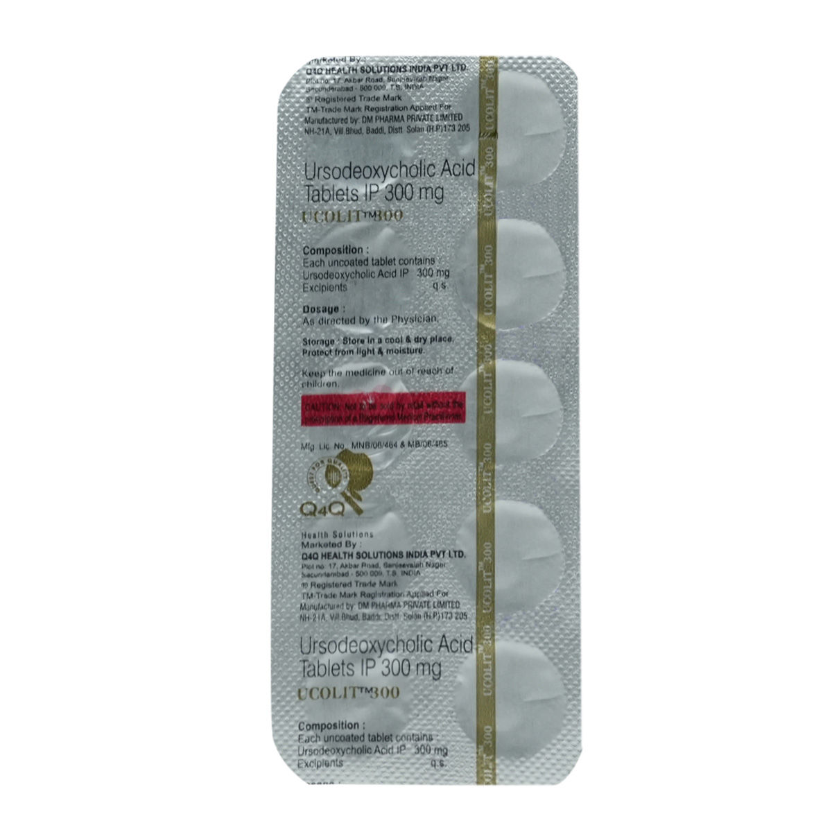 Ucolit 300 mg Tablet | Uses, Side Effects, Price | Apollo Pharmacy