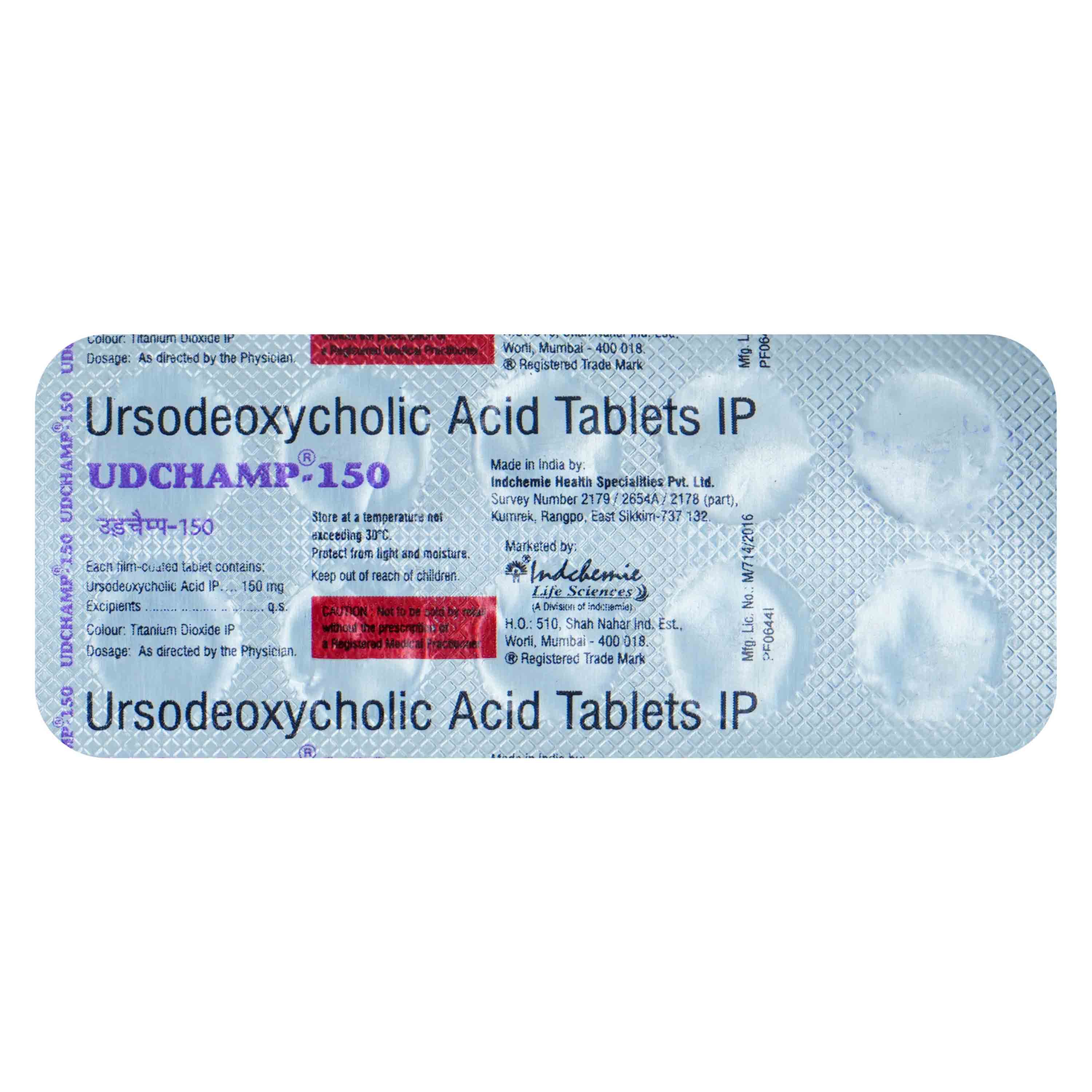 Udchamp-150 Tablet | Uses, Side Effects, Price | Apollo Pharmacy