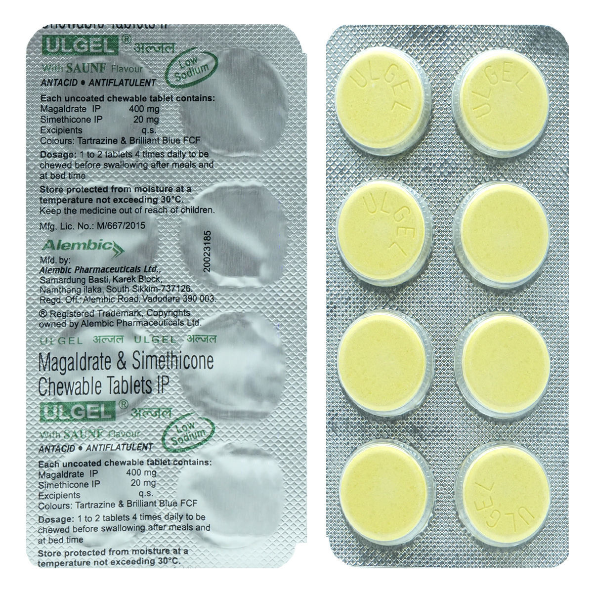 Ulgel Tablet Saunf Flavour | Uses, Side Effects, Price | Apollo Pharmacy
