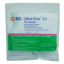 BD Ultra-Fine III Nano 4mm 32G Pen Needles | Uses, Side Effects, Price ...