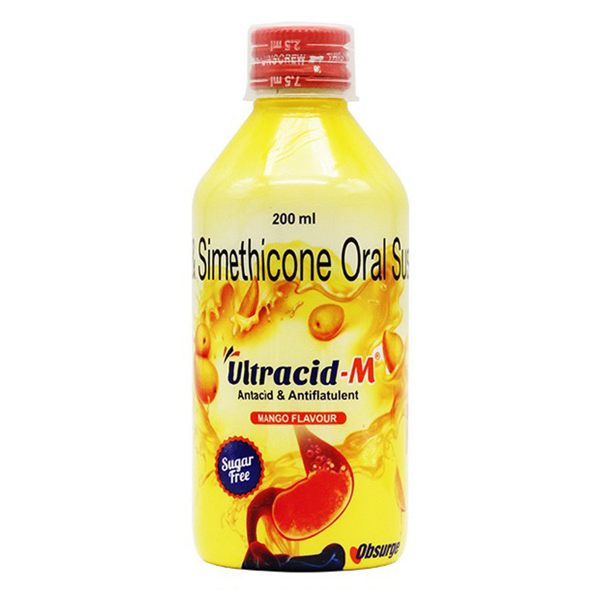 Ultracid-M Sugar Free Mango Flavour Suspension | Uses, Side Effects ...