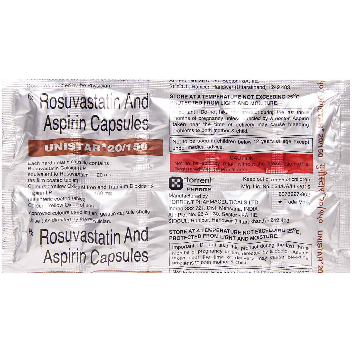 Unistar 20/150 Capsule 10's Price, Uses, Side Effects, Composition ...