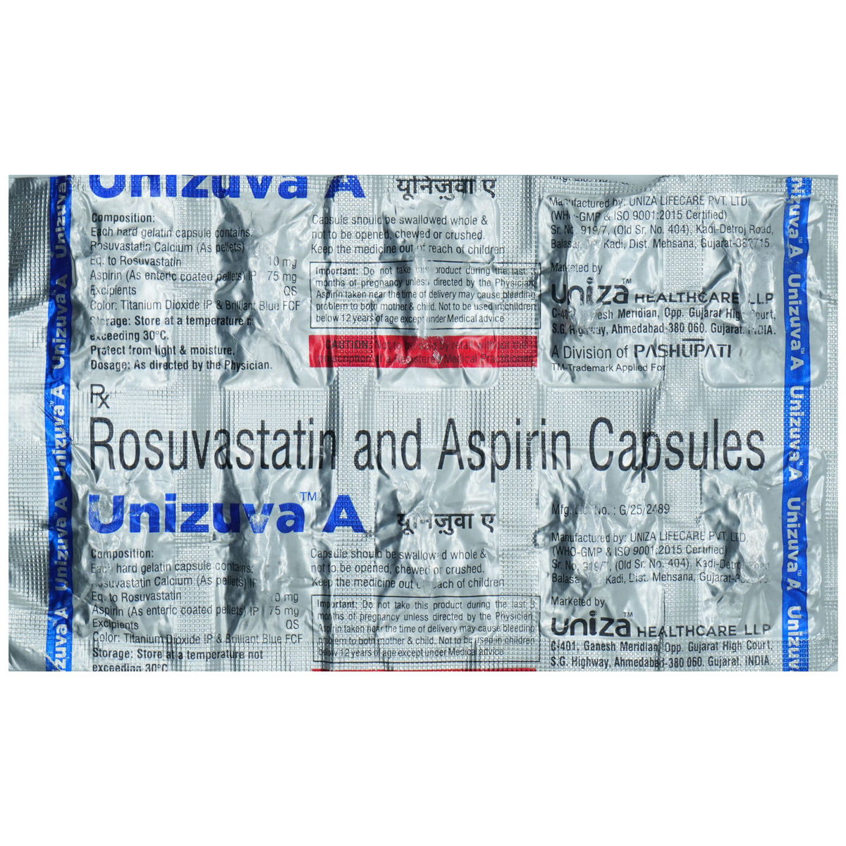 Unizuva A Capsule | Uses, Side Effects, Price | Apollo Pharmacy