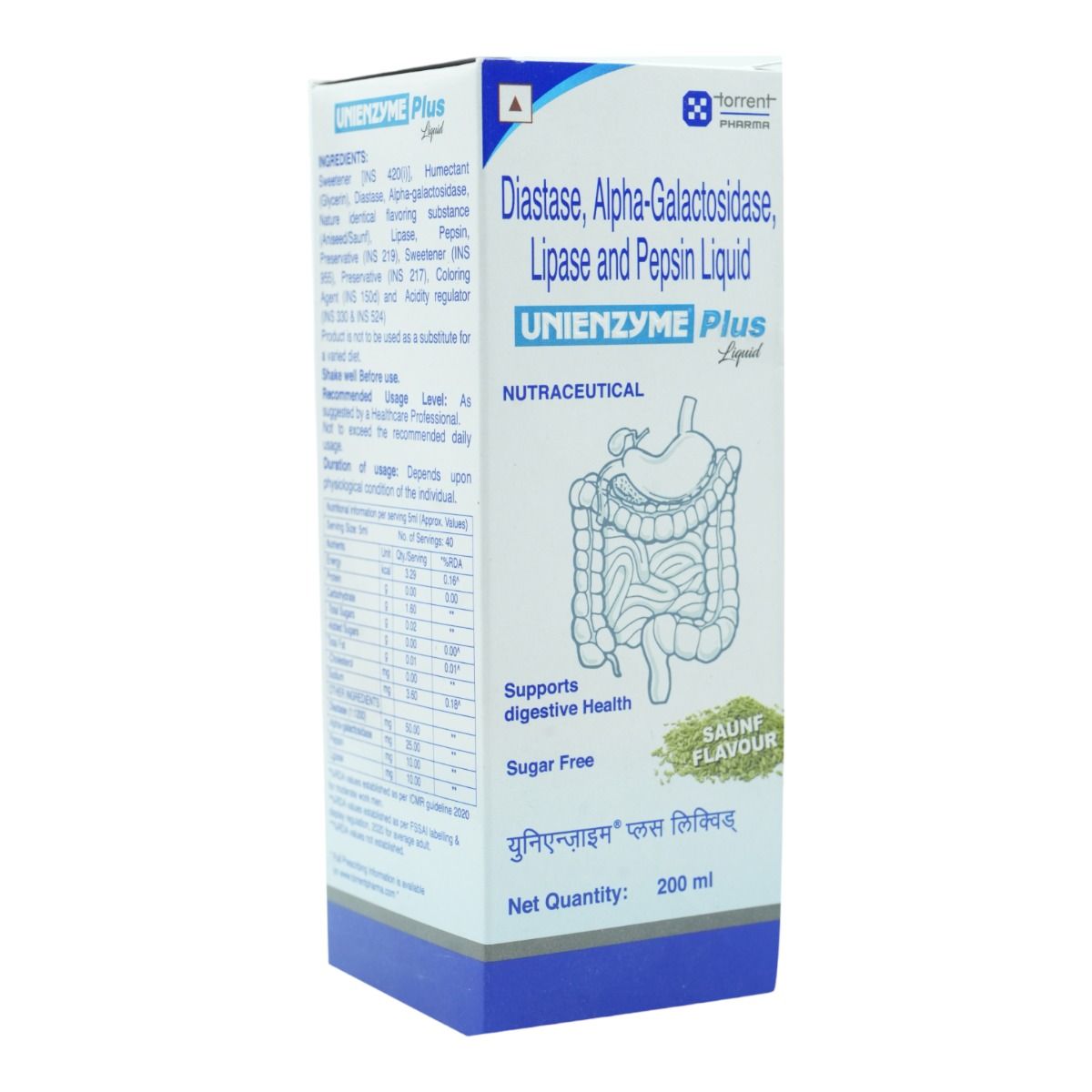 Unienzyme Plus Saunf Liquid 200 ml Price, Uses, Side Effects ...