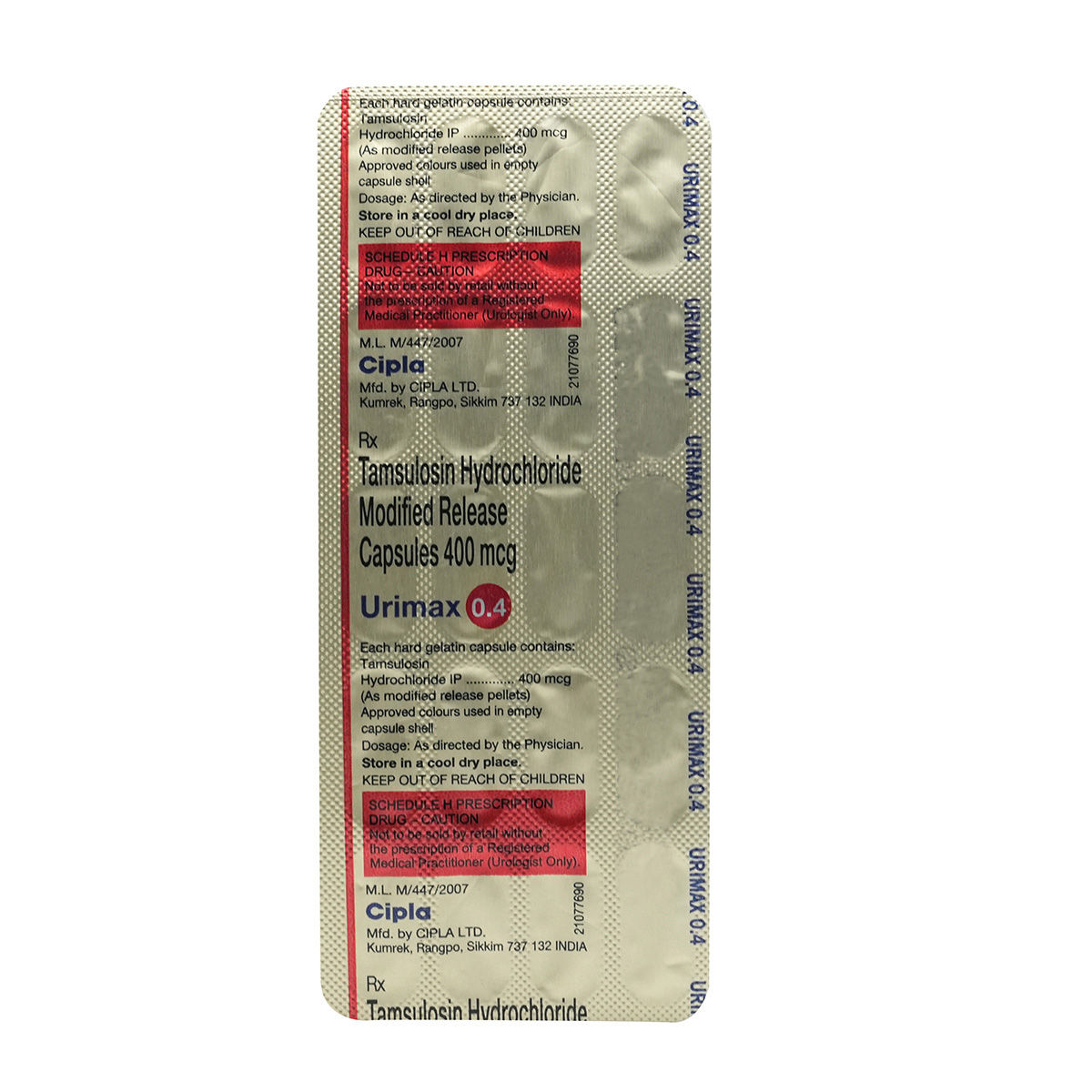 Urimax 0.4 mg Capsule 20's Price, Uses, Side Effects, Composition ...