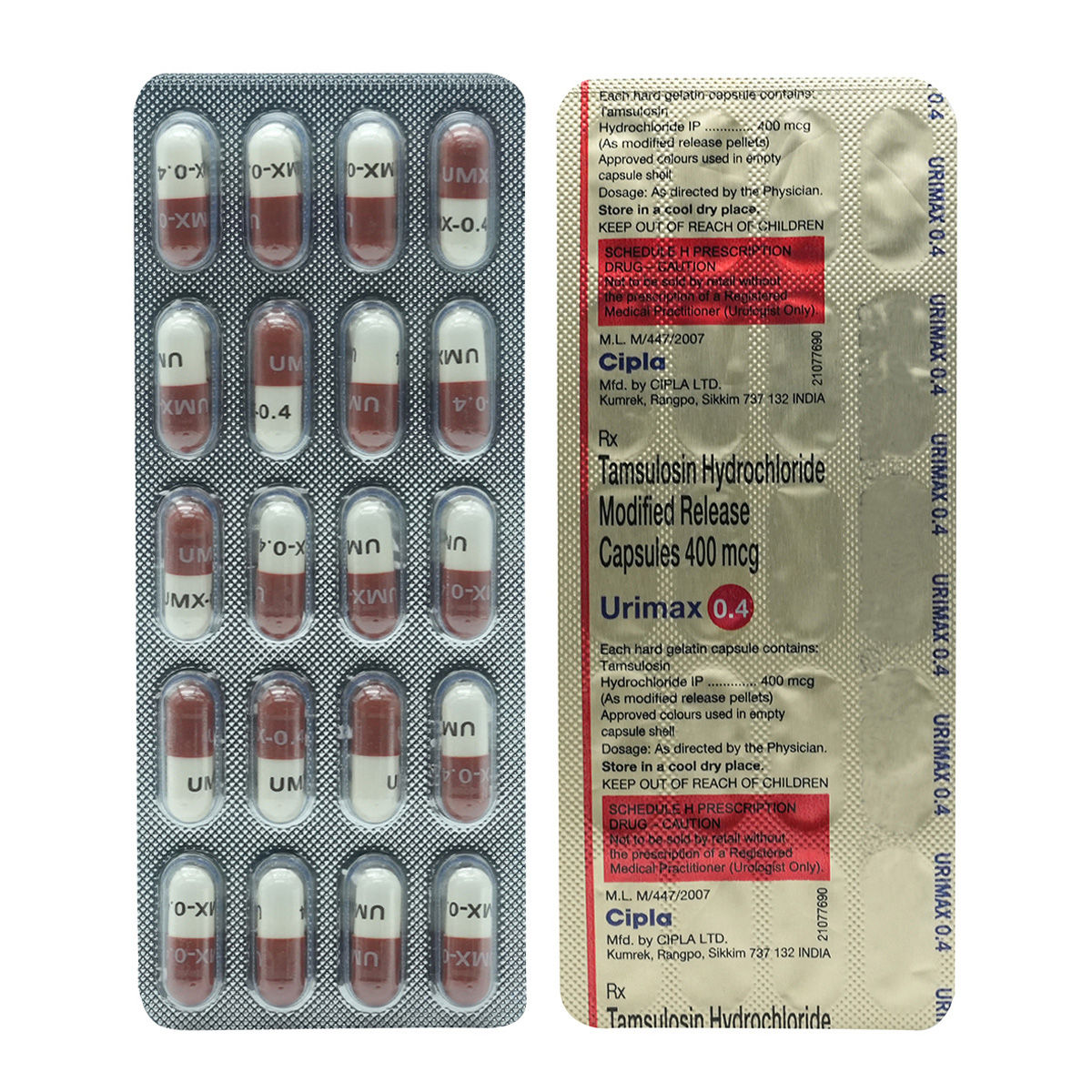 Urimax 0.4 mg Capsule 20's Price, Uses, Side Effects, Composition ...